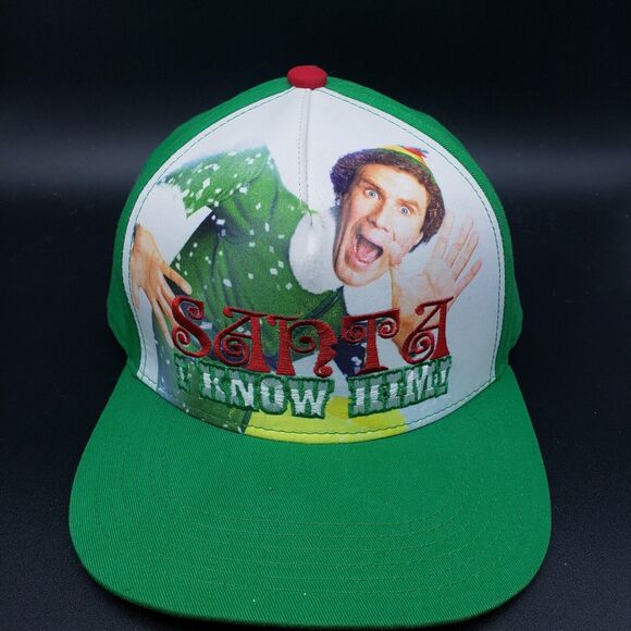 ELF | Accessories | Buddy The Elf Santa I Know Him Embroidered Snapback ...
